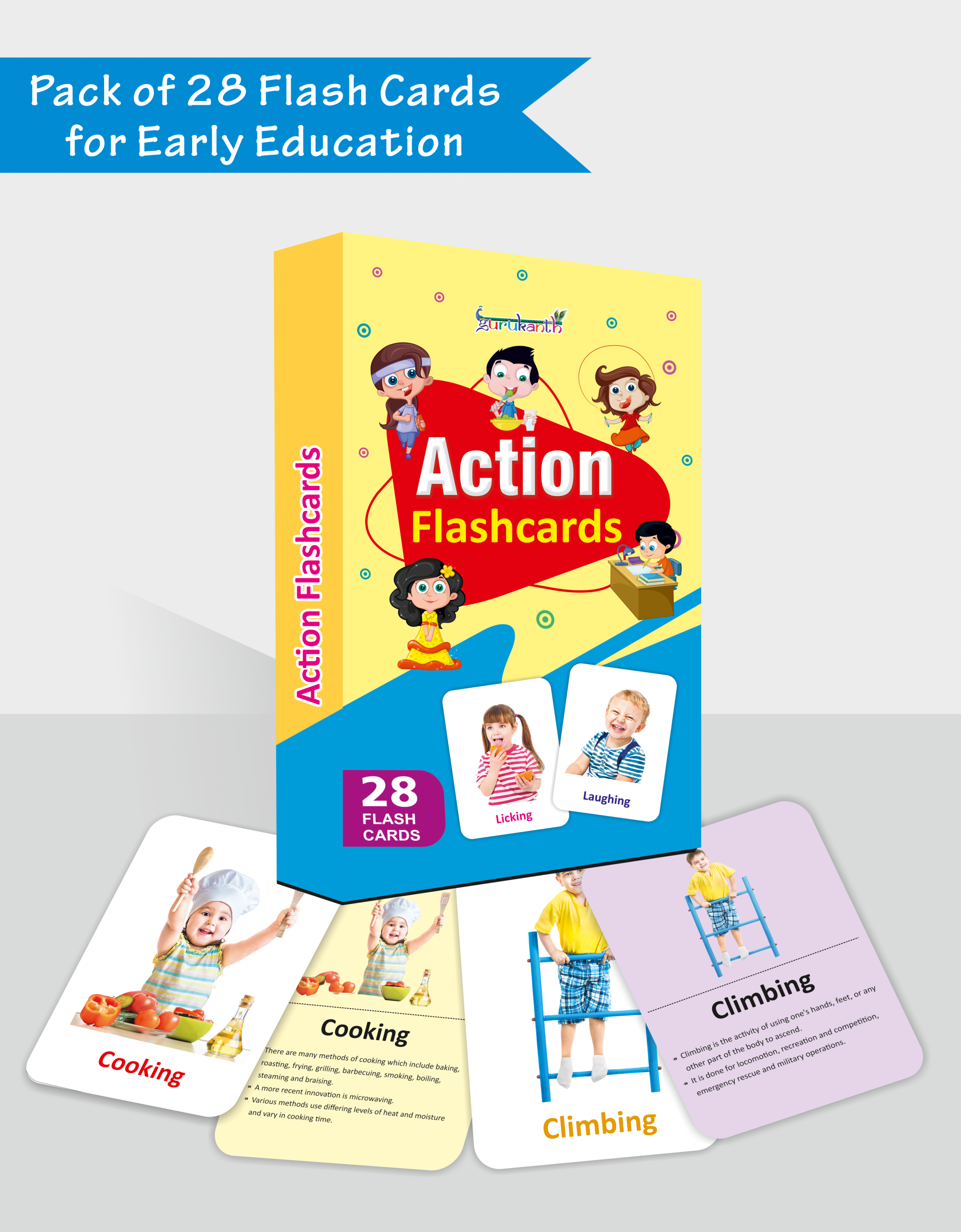Actions -Flash Cards For Kids – thecuriousbrains