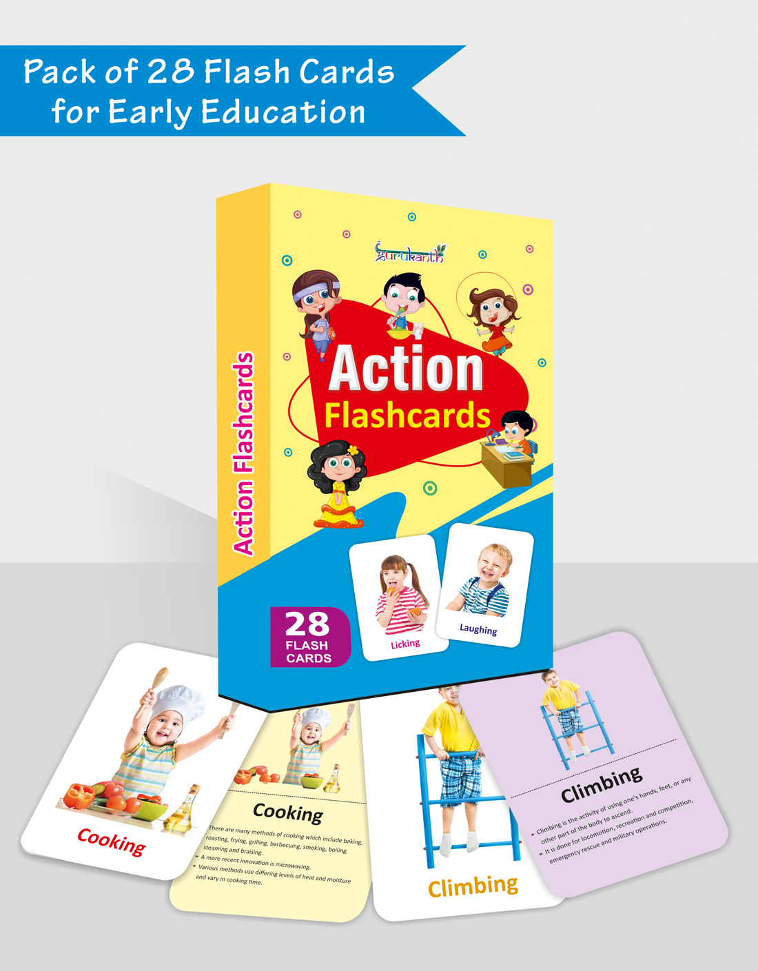 Actions -Flash Cards For Kids – thecuriousbrains