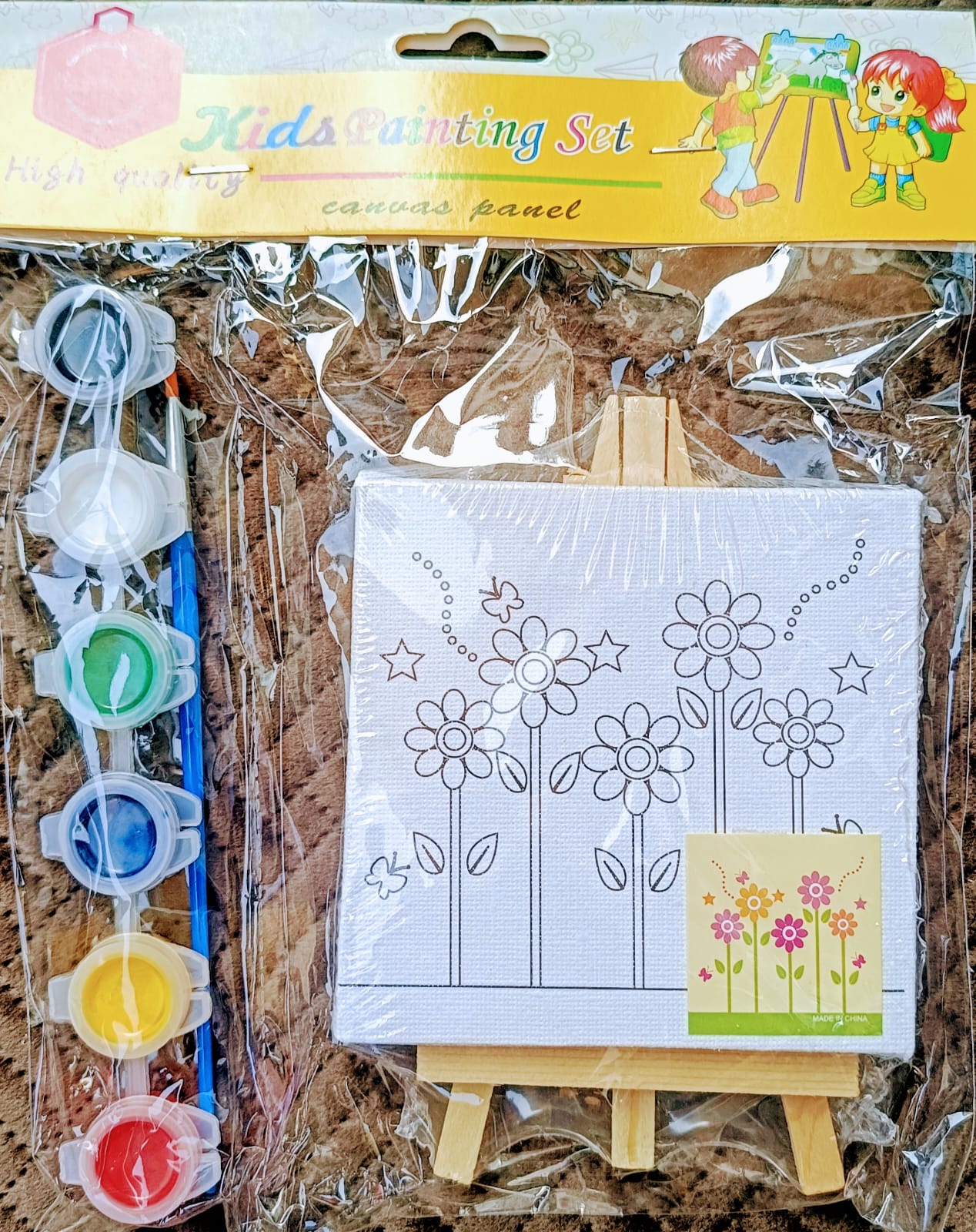 Kids Painting Set with Aisle- 4*4- Flower – thecuriousbrains