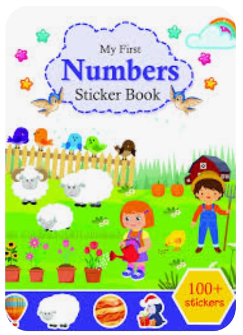 My first Number sticker book – thecuriousbrains